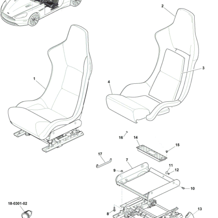 Later DB9 Seating | Front and Rear Seats