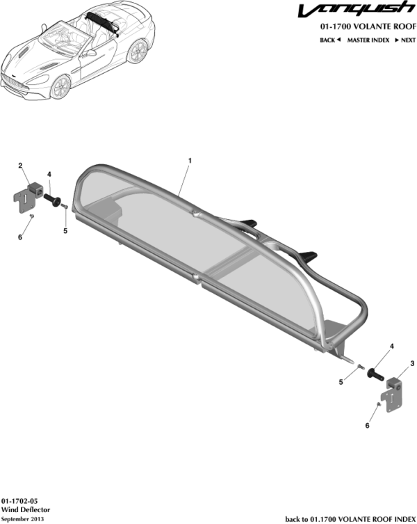 Aston Martin Wind Deflector Kit | Car Accessories