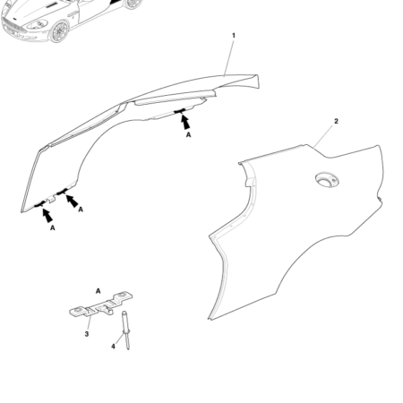 Early DB9 Body Parts | Aston Store