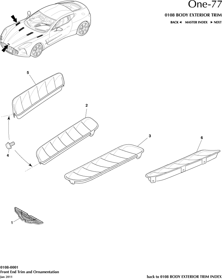 One-77 Exhaust Vacuum Distribution Assembly - Aston Store