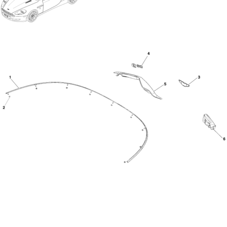 Early DB9 Body Parts | Aston Store