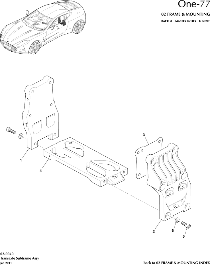 Aston Store | Transaxle Subframe Assembly | Aston Store