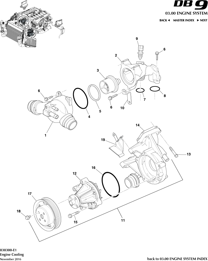 Early DB9 Engine Cooling System | Aston Martin | Aston Store