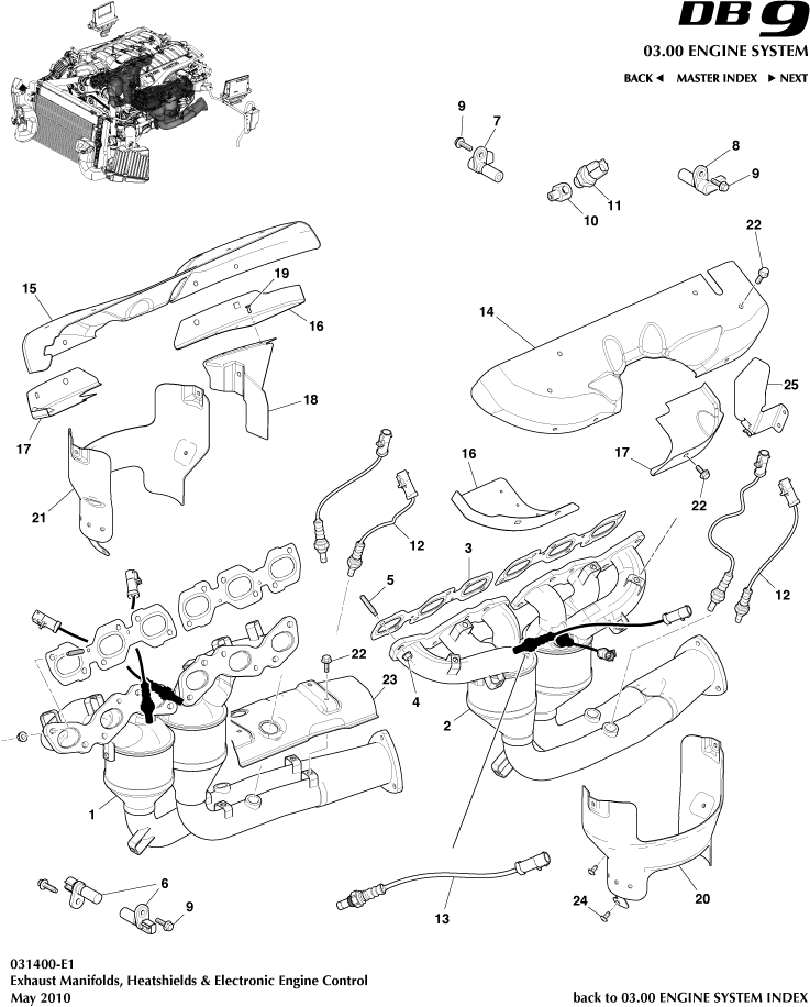 Later DB9 Electronic Engine Control | Aston Store
