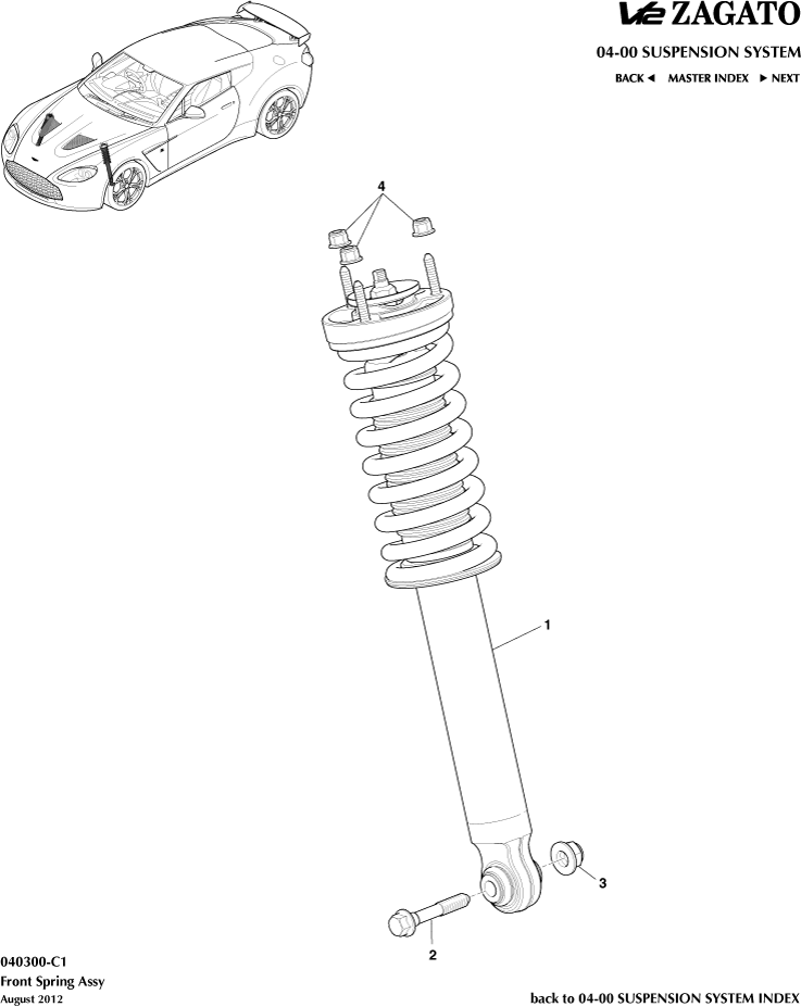 Aston Store | Front Spring Assembly | Aston Store