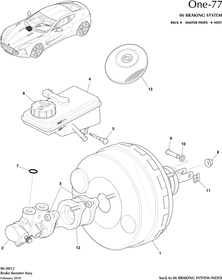One-77 Brake Booster Assembly