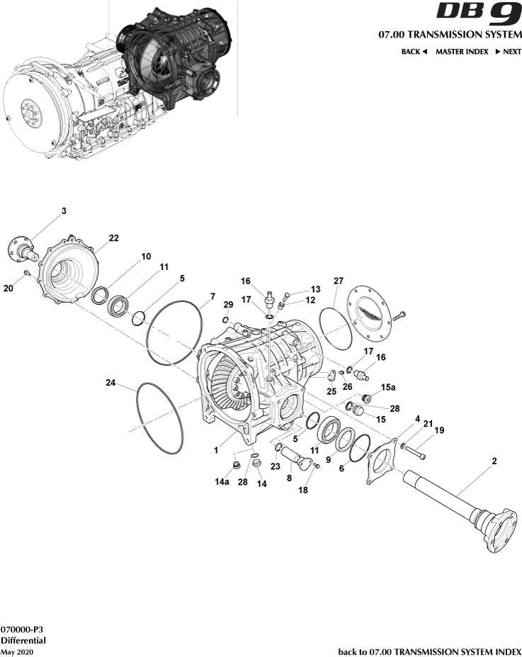 Early DB9 Transaxle, MANUAL | Aston Store | Aston Store