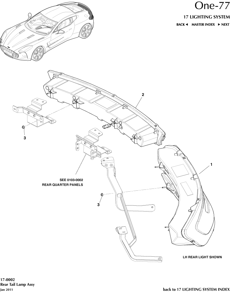 One-77 Rear Quarter Assembly - Aston Store