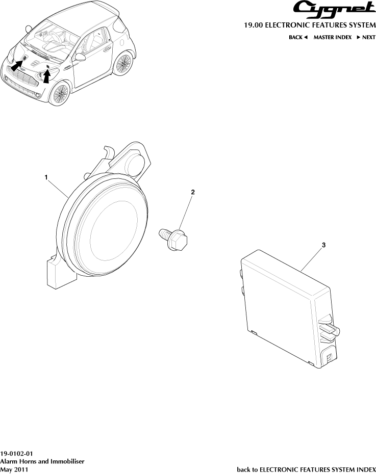 Cygnet Alarm Horns and Immobiliser - Aston Store