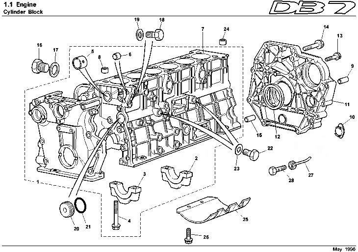 DB7 i6 Cylinder Block | 1997 Model Year | Aston Martin