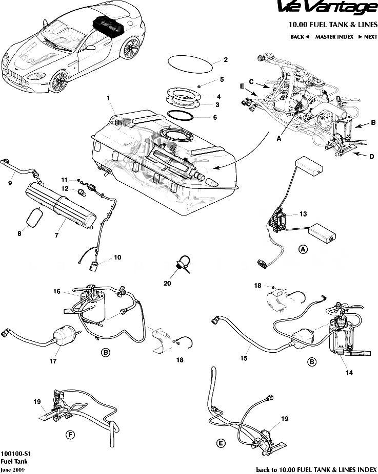 V12 Vantage Coupe Fuel Tank Assembly
