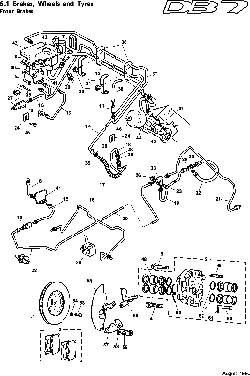 DB7 i6 (95) Front Brakes | 1995 Model Year | Aston Martin
