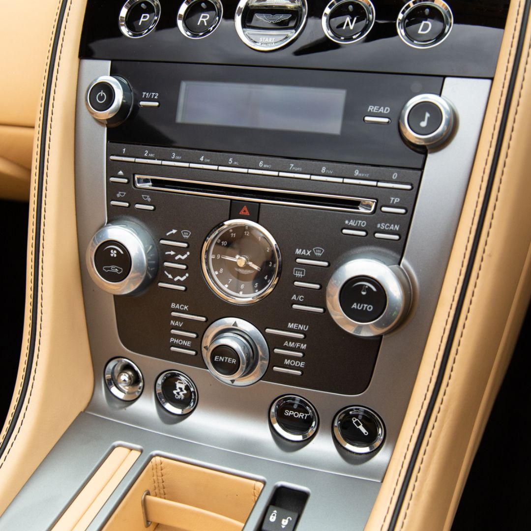 DB9 2012 Centre Stack Satin Chrome HVAC Control Knob