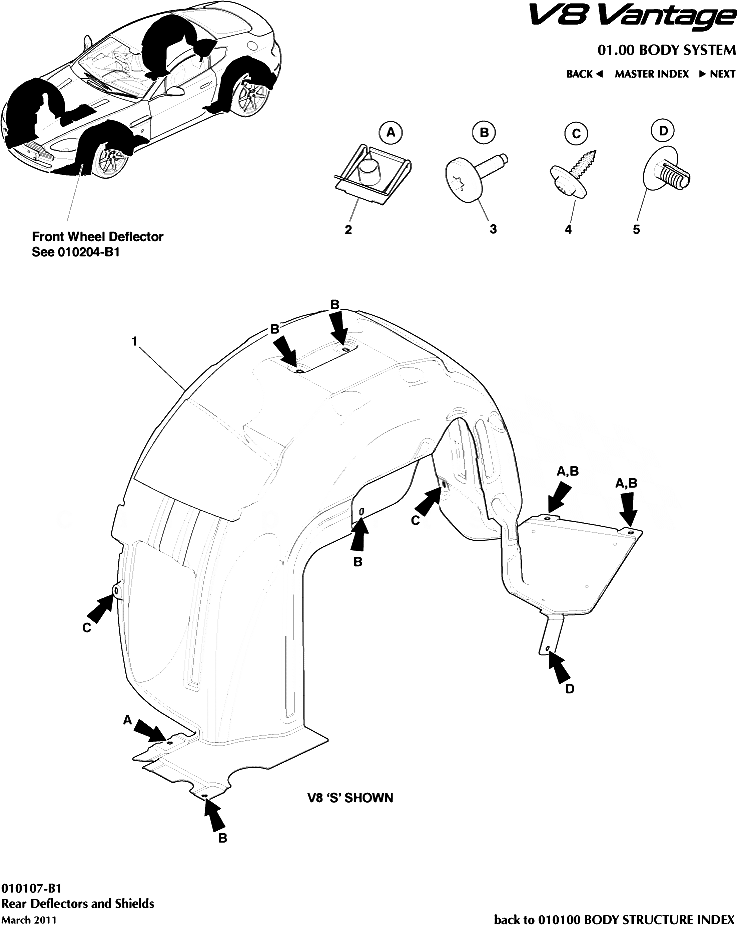V8 Vantage Rear Deflectors and Shields | Aston Store