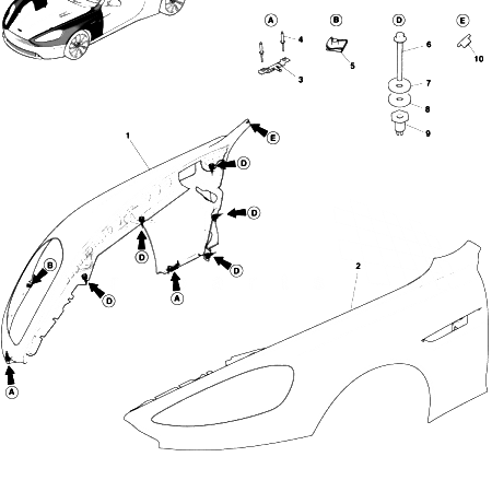 Later DB9 Front End Structure | Aston Martin