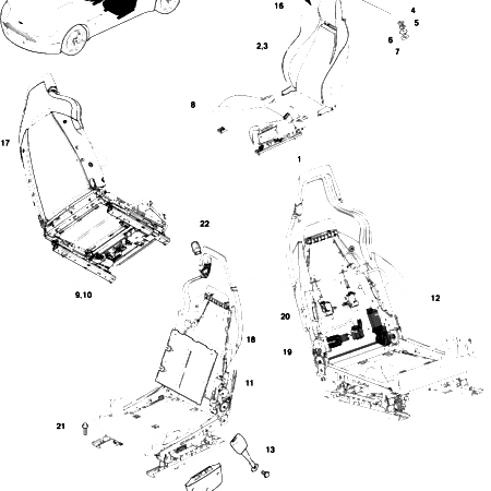 V8 Vantage Interior Car Parts