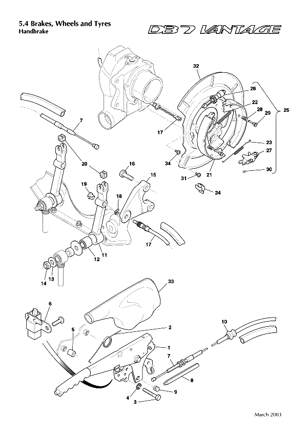 DB7 Vantage Handbrake - Aston Store