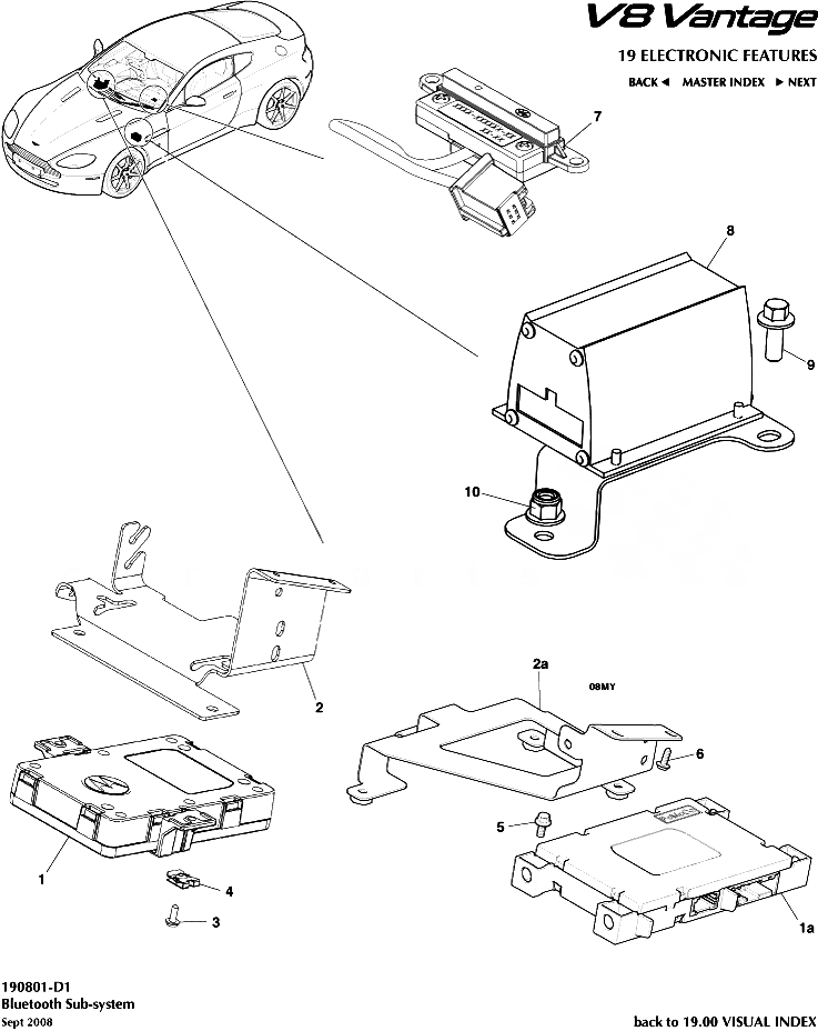 V8 Vantage Bluetooth Subsystem