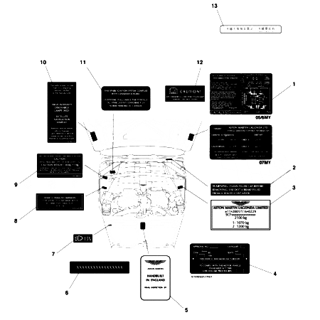 Early DB9 Body Parts | Aston Store