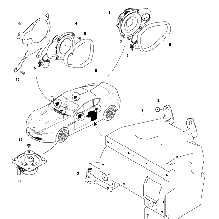 DBS V12 Electrical Parts