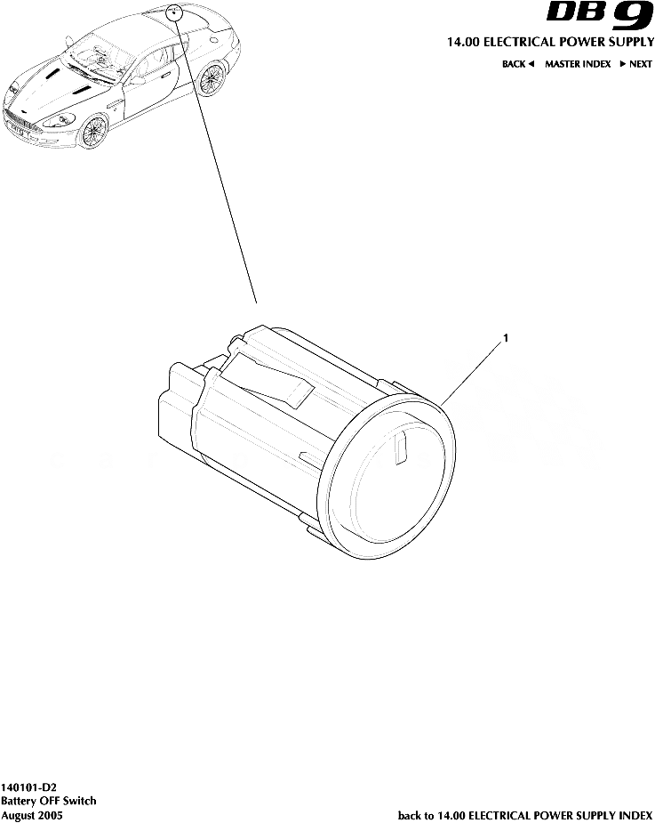 Early DB9 Battery Off Switch