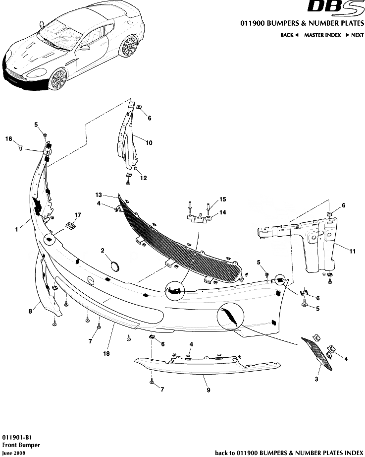 DBS V12 Front Bumper