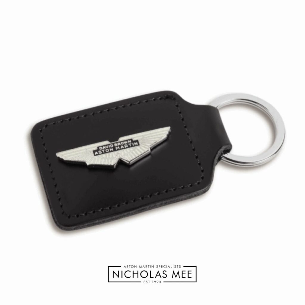 Aston Martin Black Leather Keyring | Anthony Holt