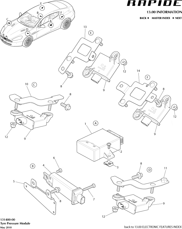 Rapide Tyre Pressure Module