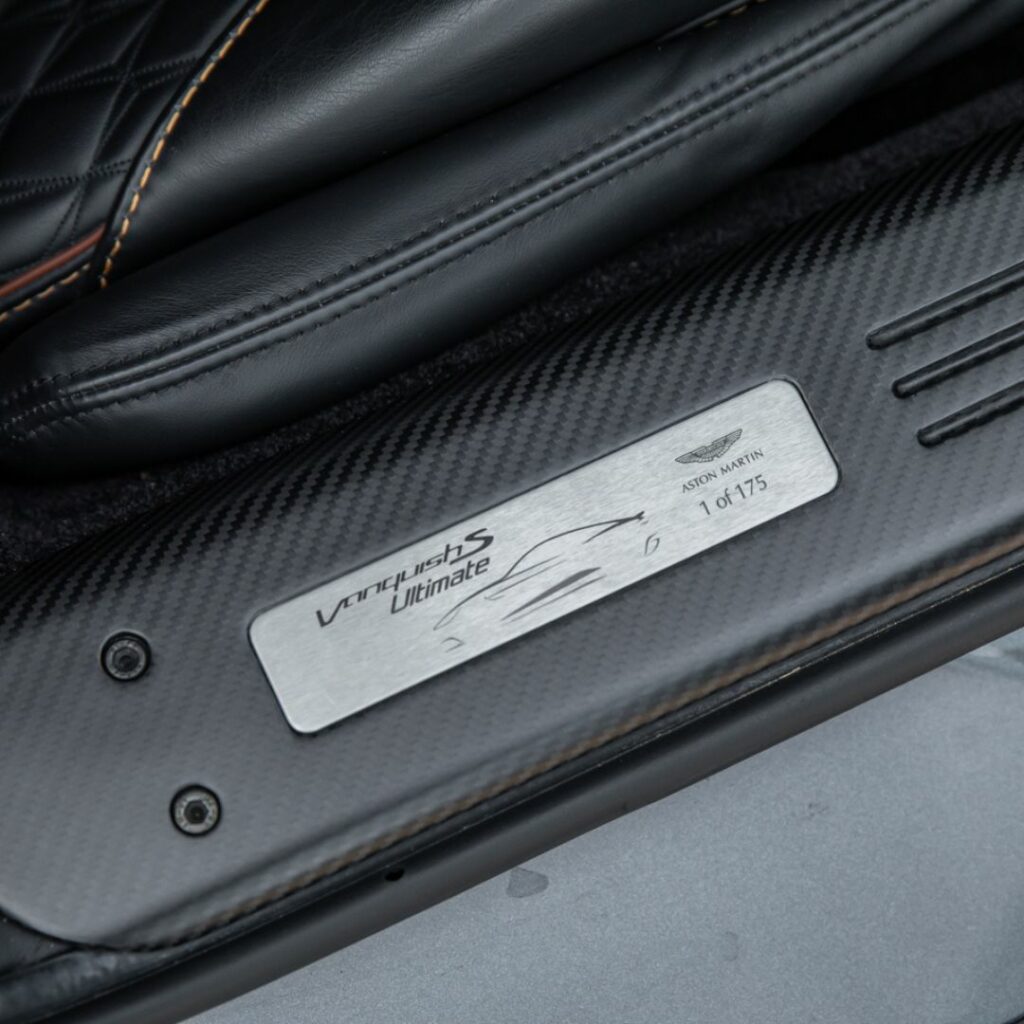 Vanquish S Ultimate Standard Front Door Sill Name Plate
