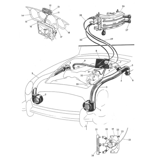 DB5 Fuel and Exhaust System Parts