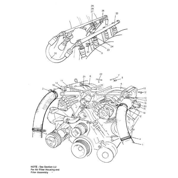 AMV8 EFI Inlet Manifold and Fuel Rail Parts