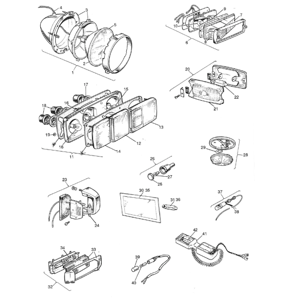 AMV8 Lamp and Bulb Parts