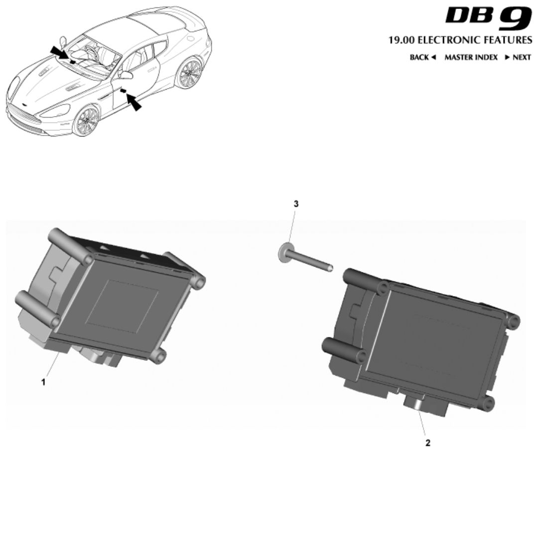 Later DB9 Electronic Door Module