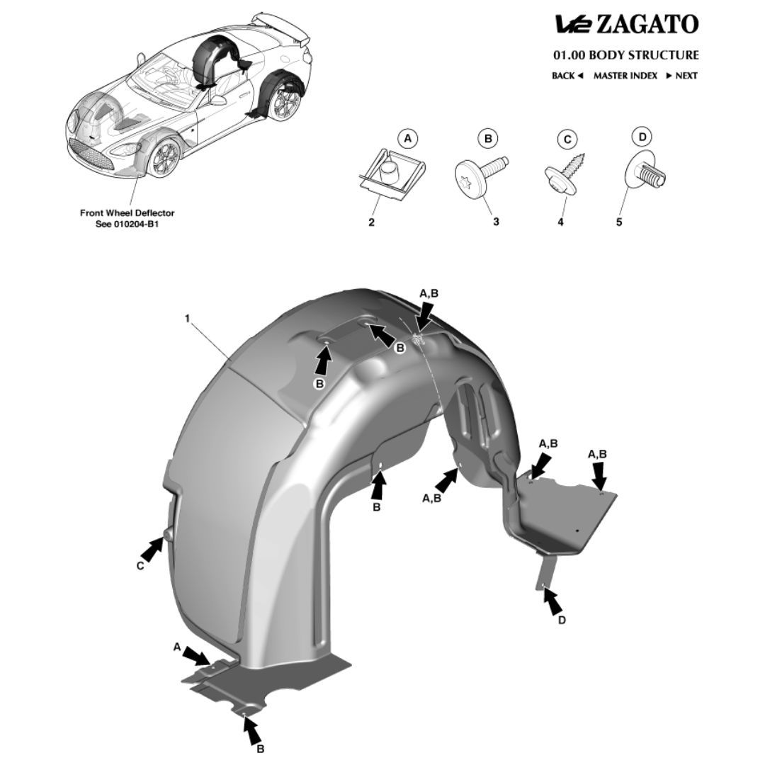 V12 Zagato Rear Wheel Arches