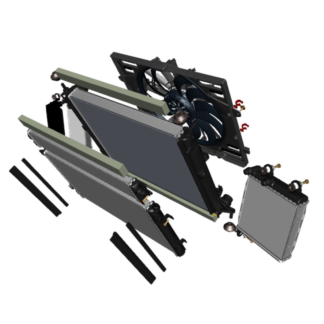 DB11 V8 Engine Radiator and Fan Parts - Aston Store