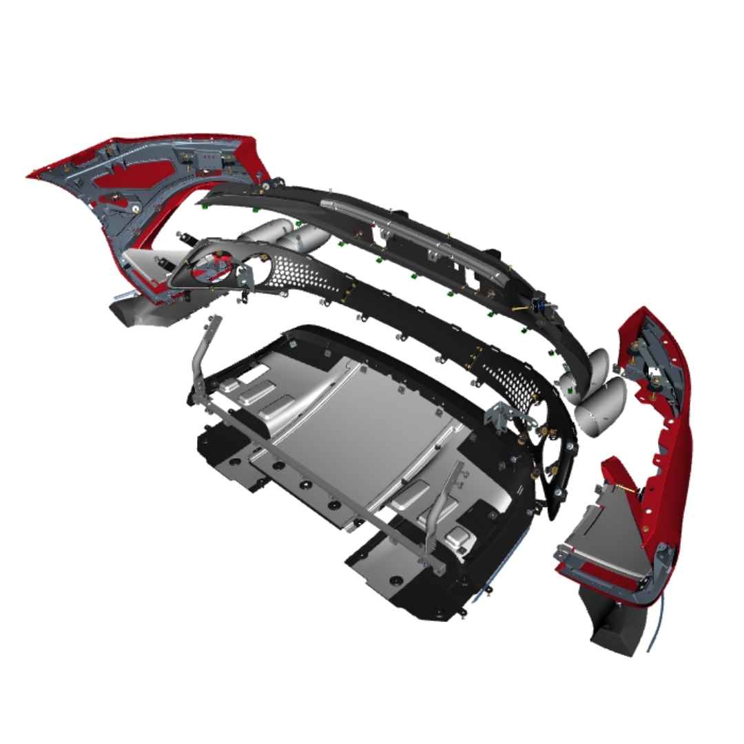 DBS Superleggera Coupe Rear Bumper Parts - Aston Store