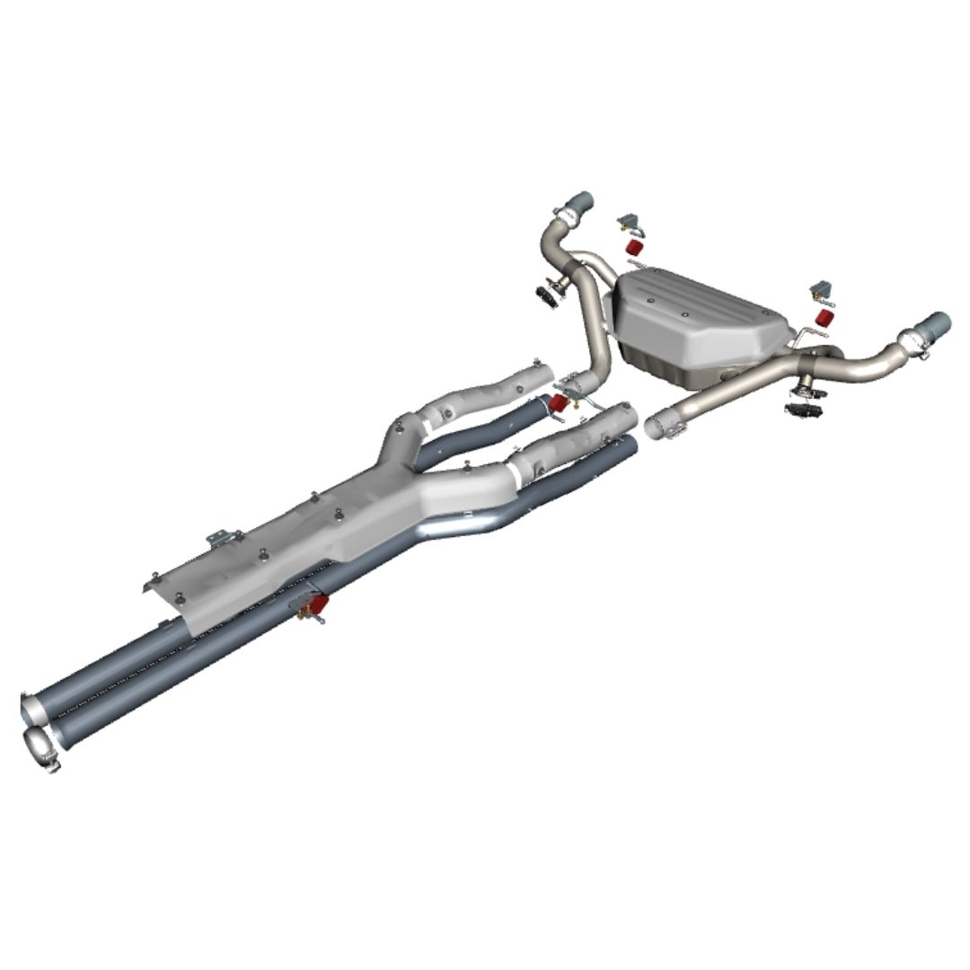 DBX V8 Exhaust Pipe Parts (Up to 2023 MY) - Aston Store