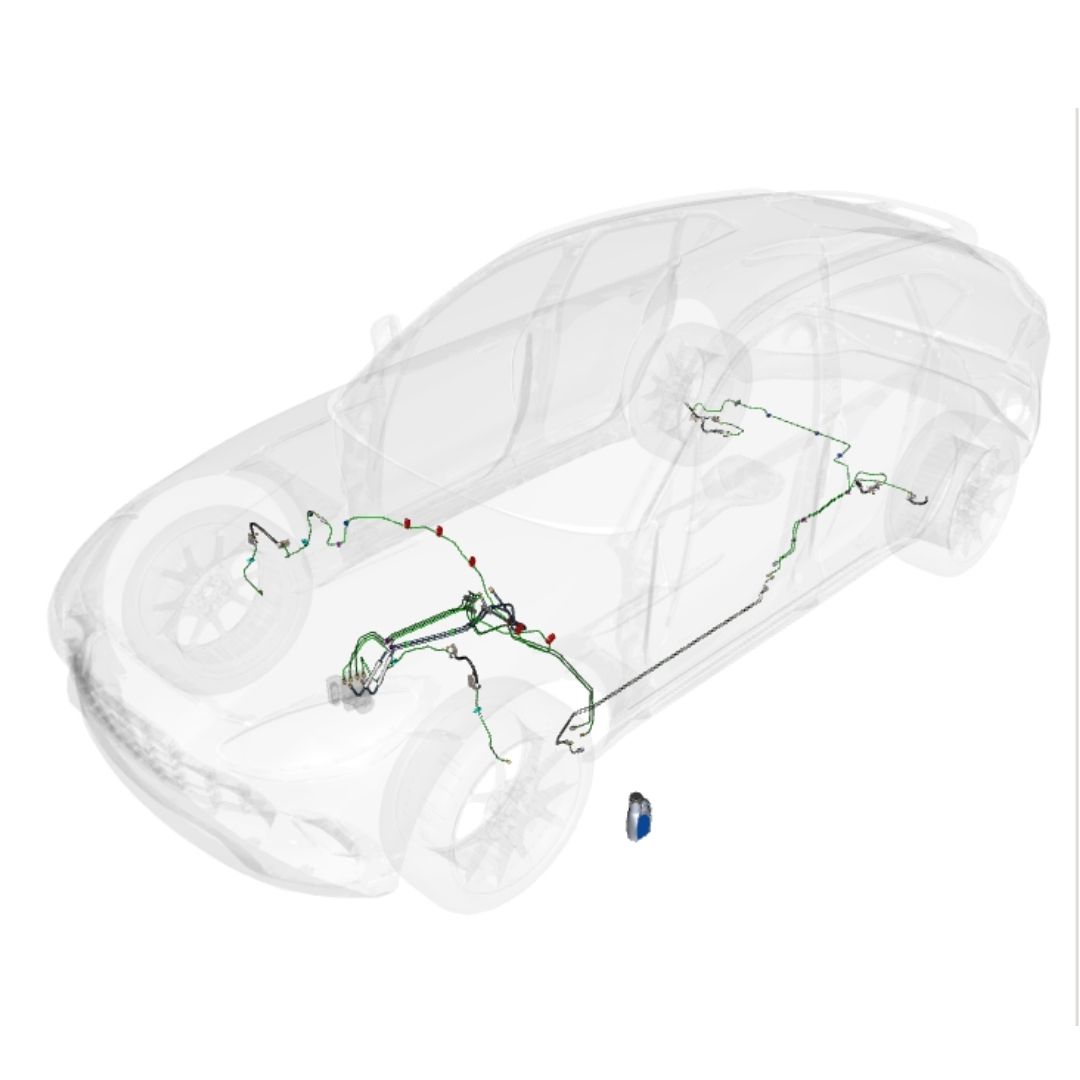 DBX Steel Brake Hoses for LHD Vehicles - Aston Store