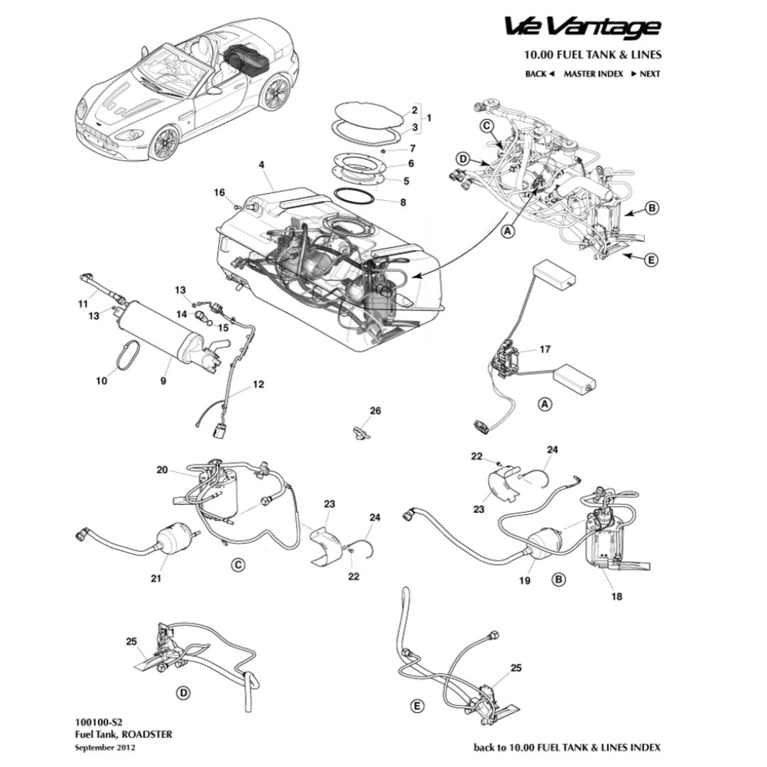 V12 Vantage Roadster Fuel Tank