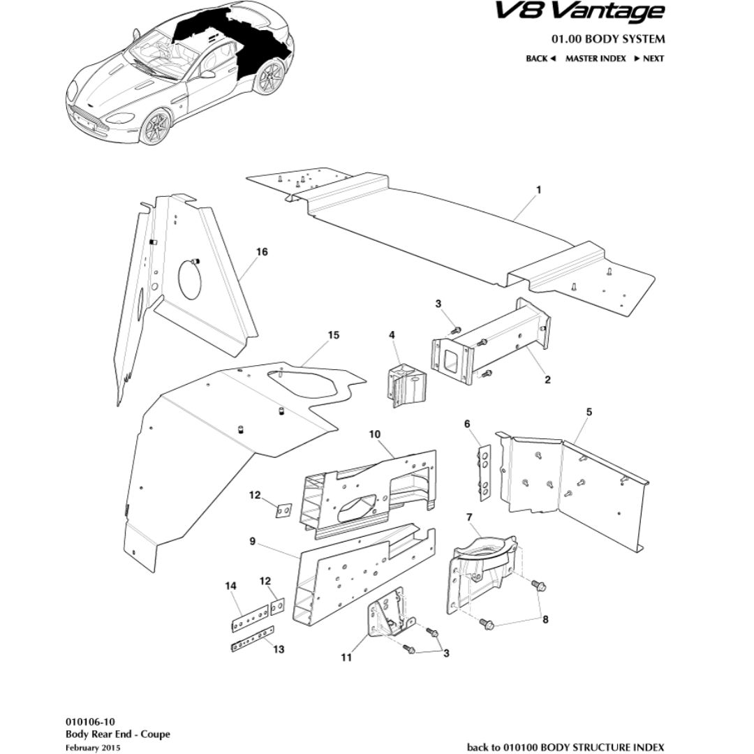 V8 Vantage Coupe Rear End