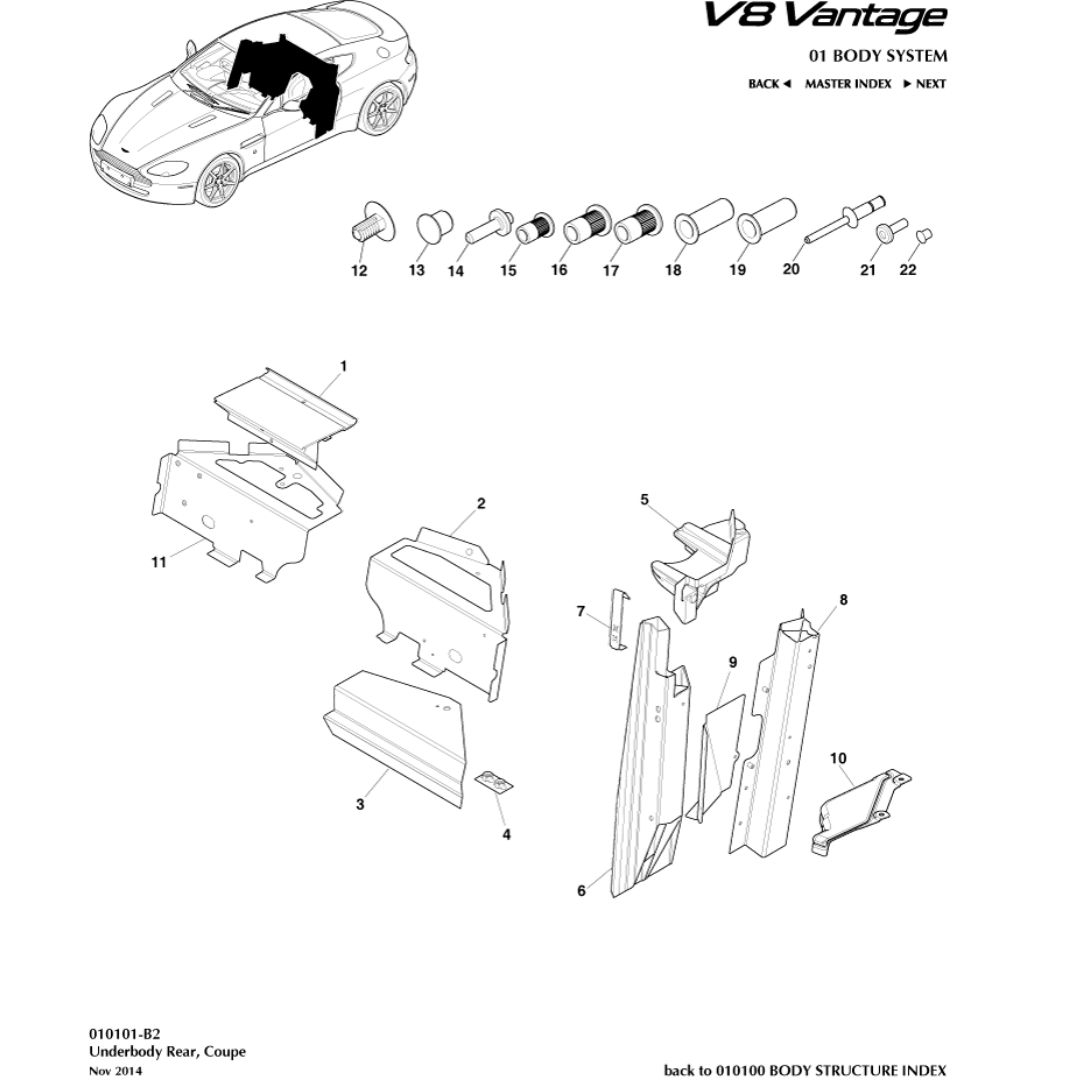 V8 Vantage Coupe Rear Underbody
