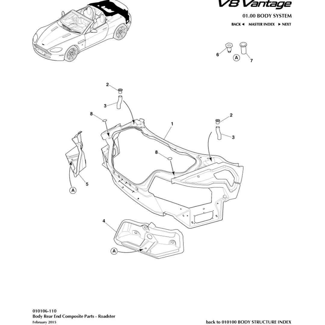 V8 Vantage Roadster Rear End Composite