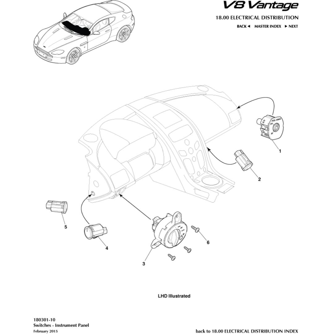 V8 Vantage 2016 IP Switches