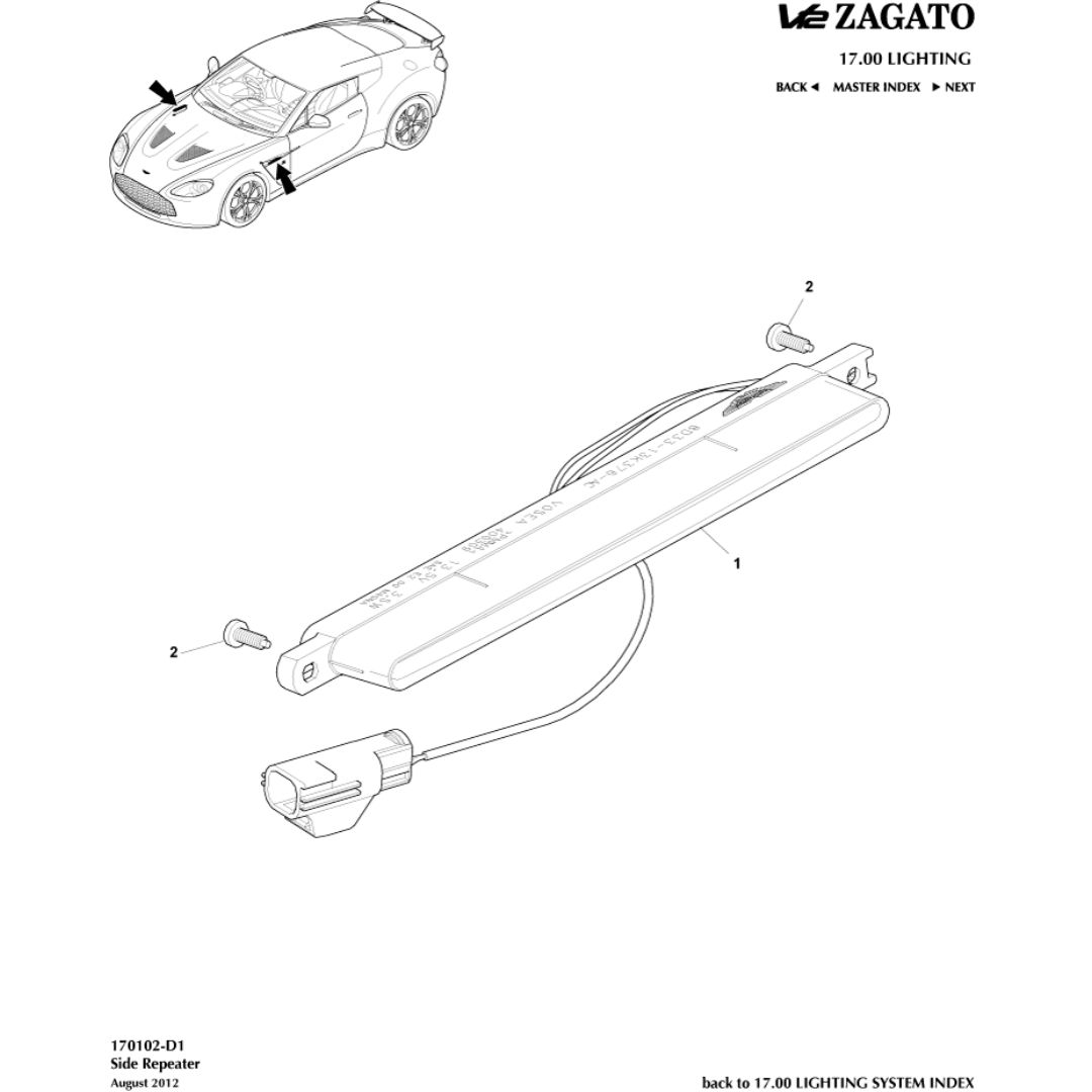 V12 Zagato Side Repeater