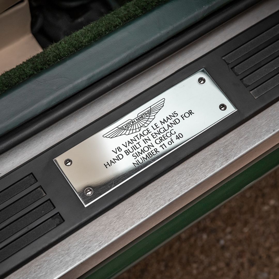 Le Mans Vantage Sill Name Plate
